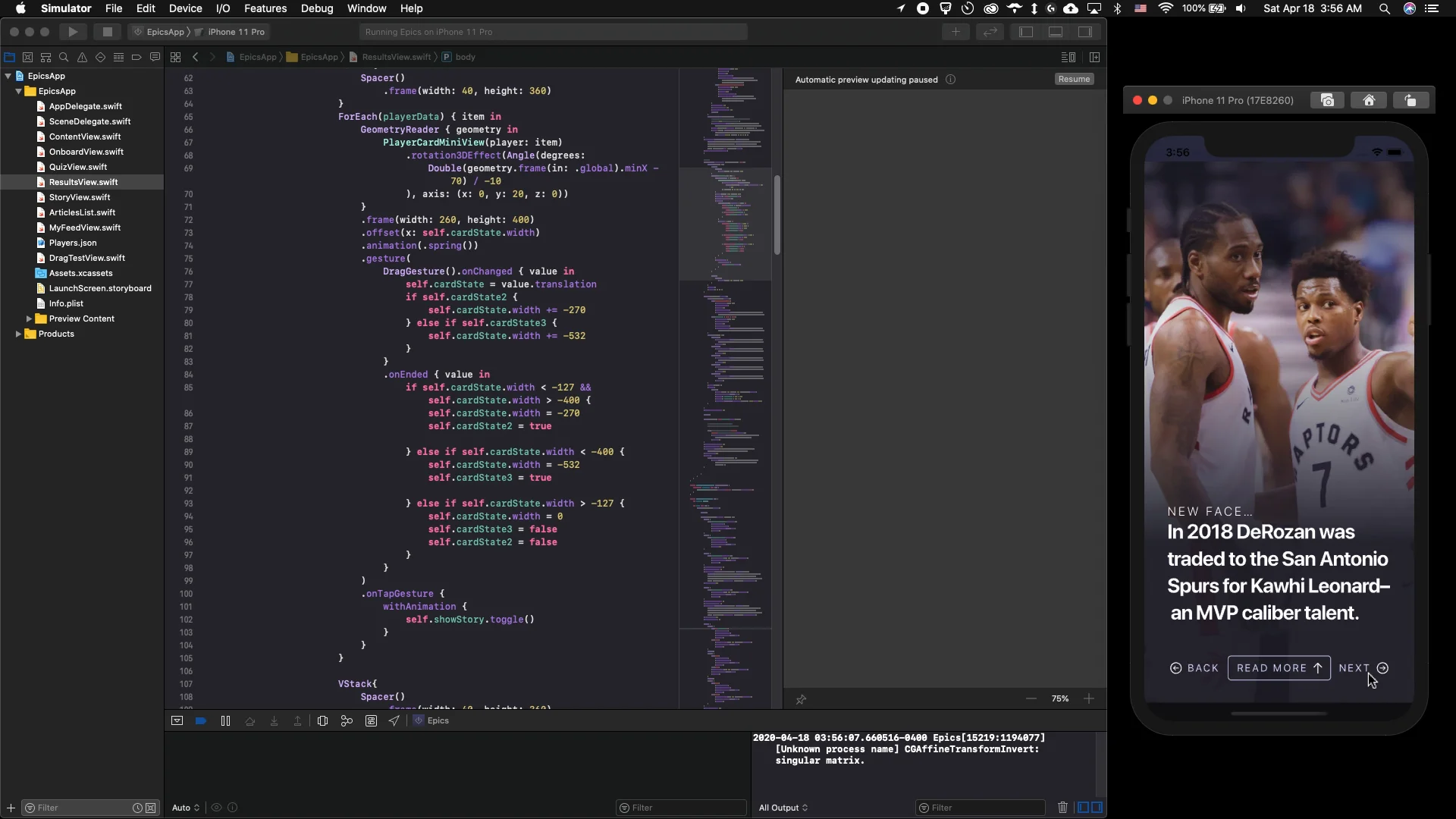 Epics - Prototype Walkthrough on Vimeo