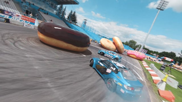 Doing Donuts Through Actual Donuts
