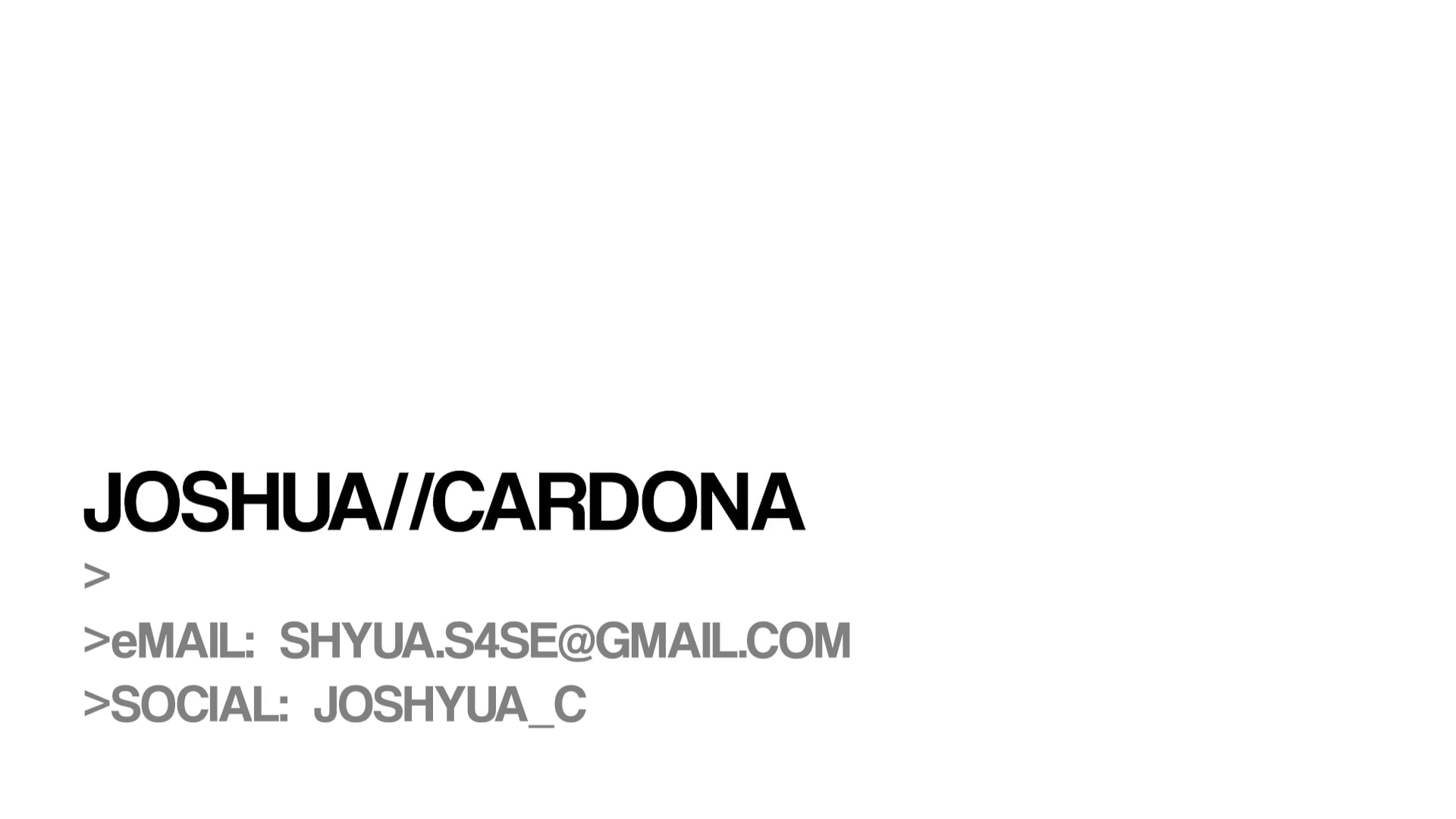 Joshua Cardona Demo Reel 2020 on Vimeo