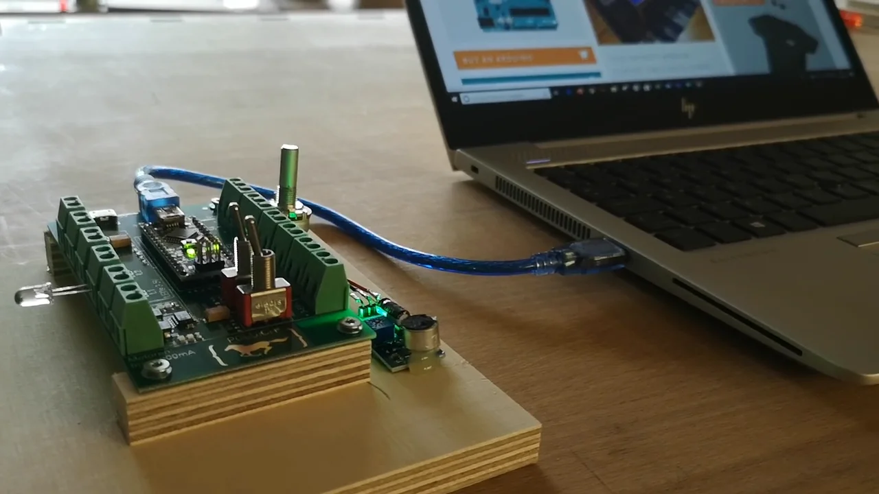 Arduino Nano mit PC verbinden und Programm aus PGLU-Editor übertragen ...