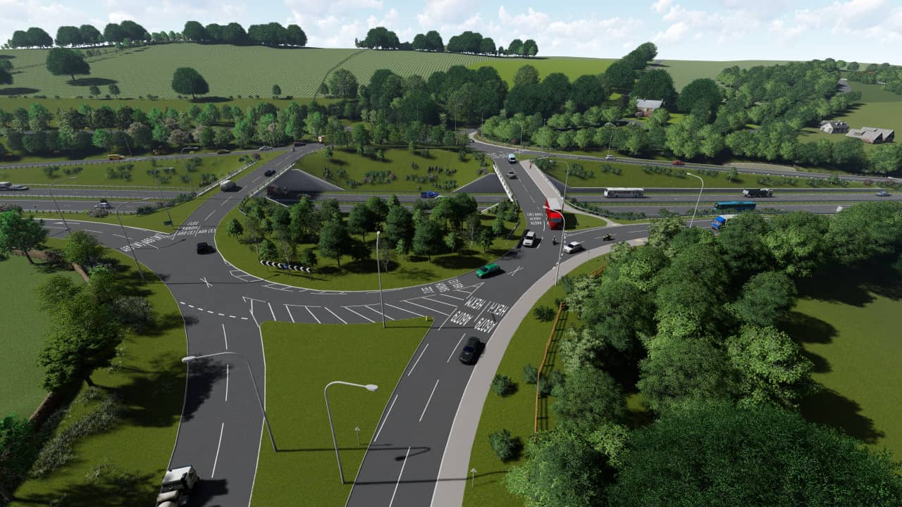 A69 junction improvements - A69/A6079 Bridge End Junction in Hexham on ...