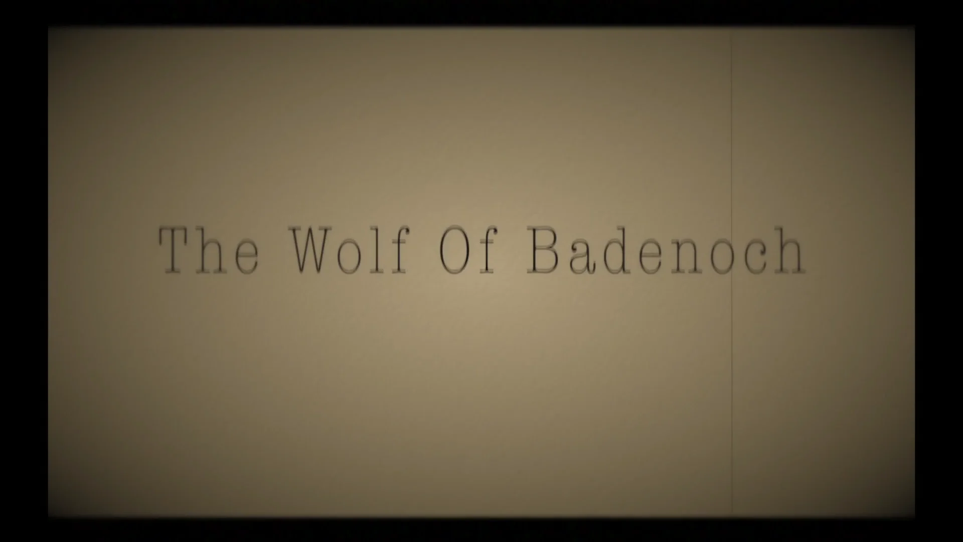 The Wolf of Badenoch on Vimeo