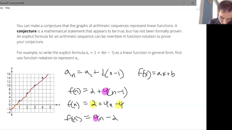 Arithmetic Sequence Explicit Formula Arithmetic Sequence Explicit Formula