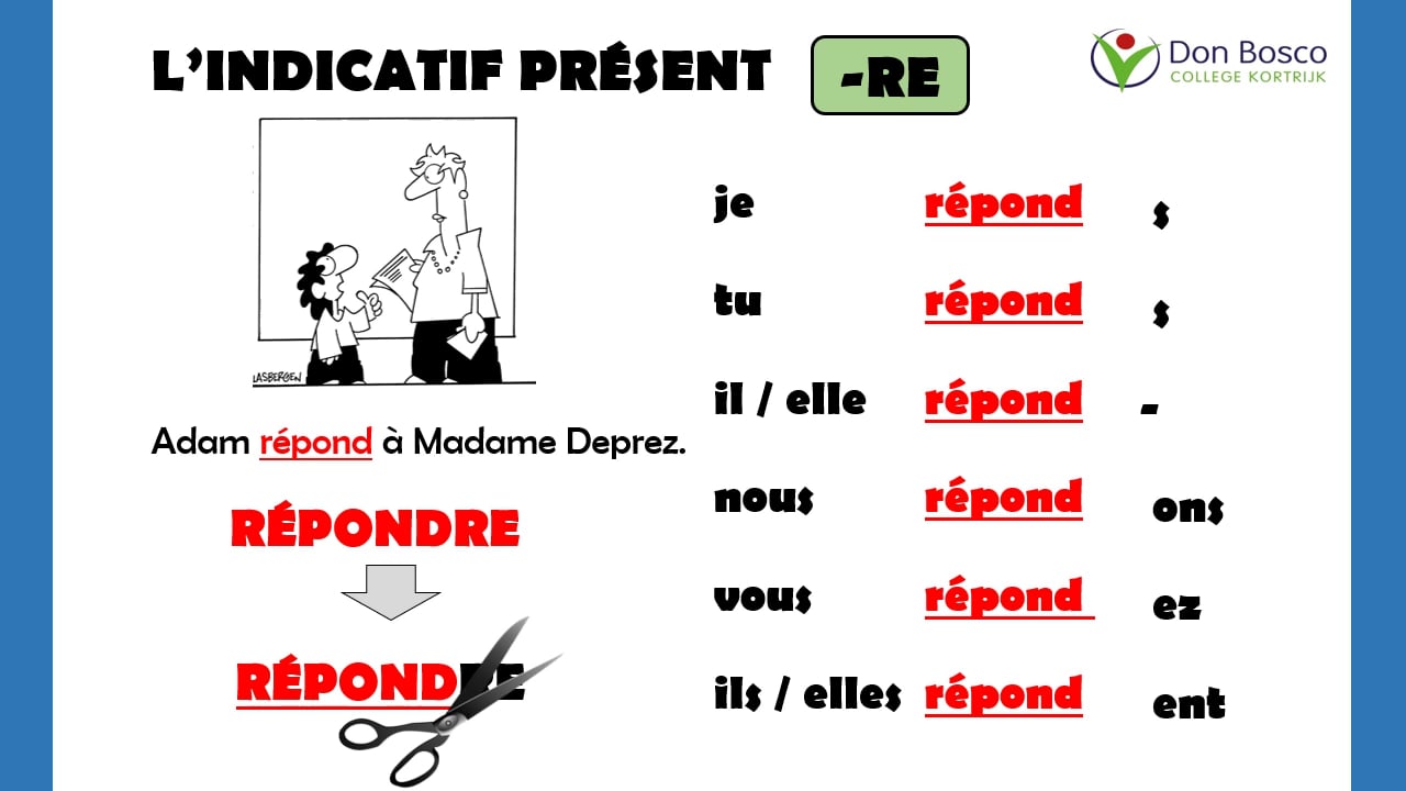 Les verbes en -RE - indicatif présent on Vimeo