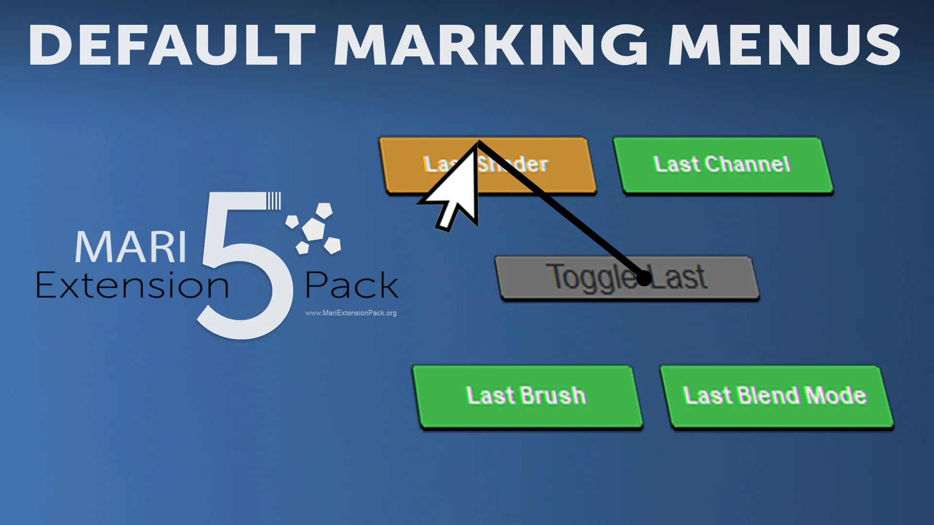 Default Marking Menus | MARI EXTENSION PACK 5 on Vimeo