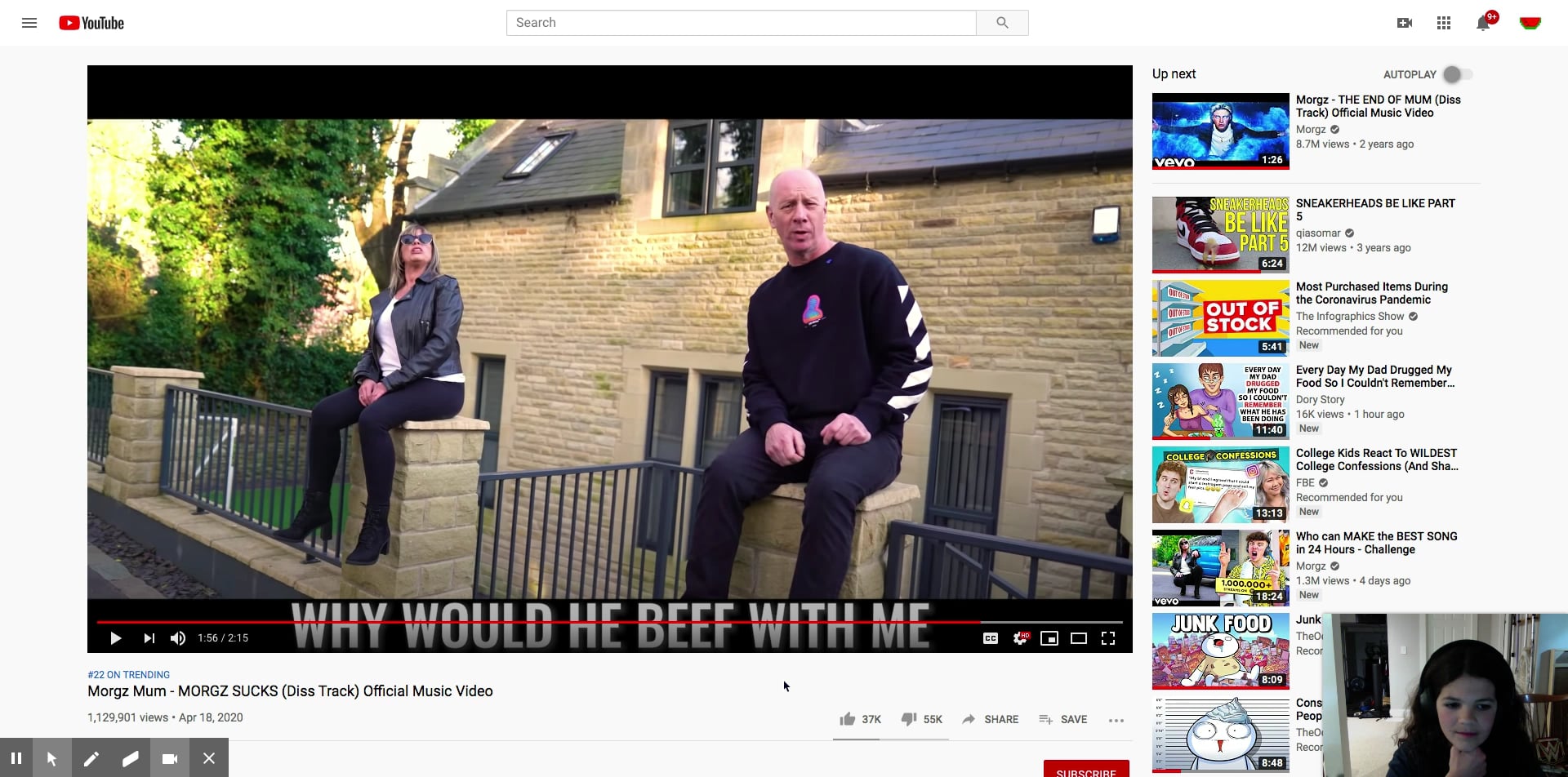 (55) Morgz Mum - MORGZ SUCKS (Diss Track) Official Music Video ...