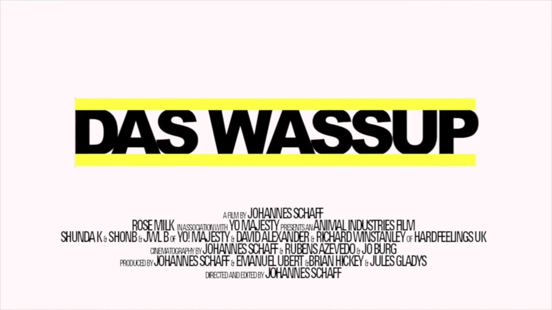 Watch Das Wassup Online | Vimeo On Demand on Vimeo