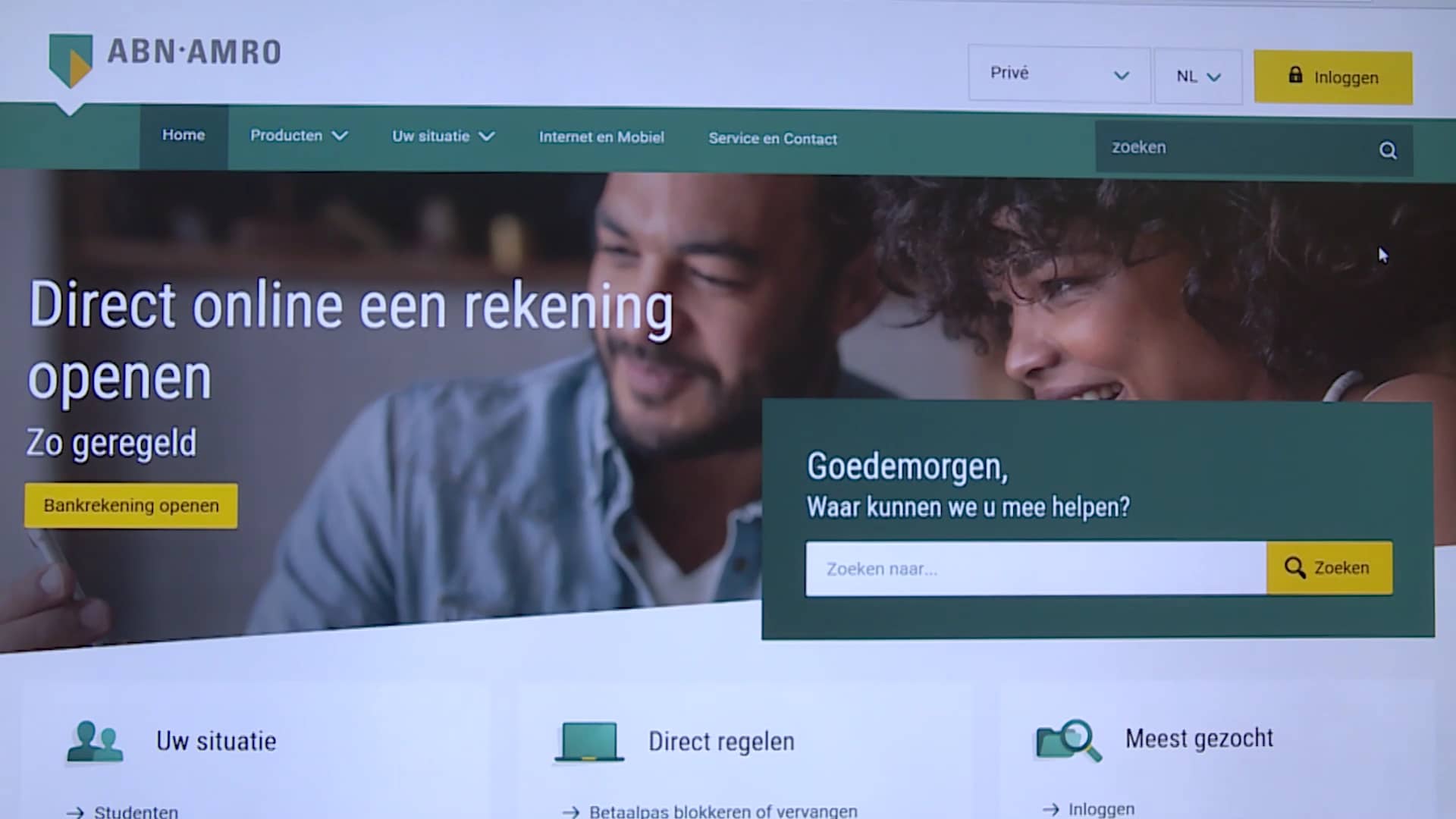 Een bankafschrift downloaden bij ABN AMRO on Vimeo