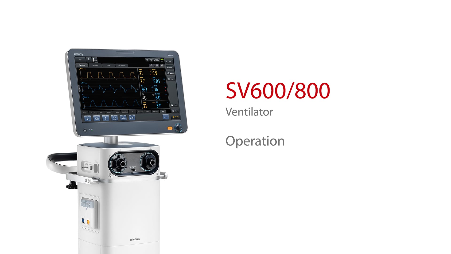Mindray SV600/800 Ventilator User Training - Part 2 – Operation on Vimeo