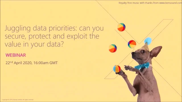 Webinar: Juggling data priorities: can you secure, protect and exploit ...