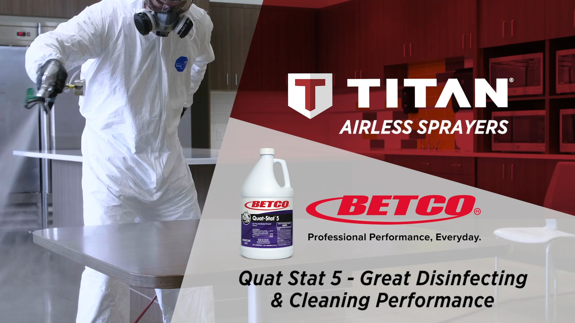 Betco® Quat-Stat™ 5 Titan® Spraying on Vimeo