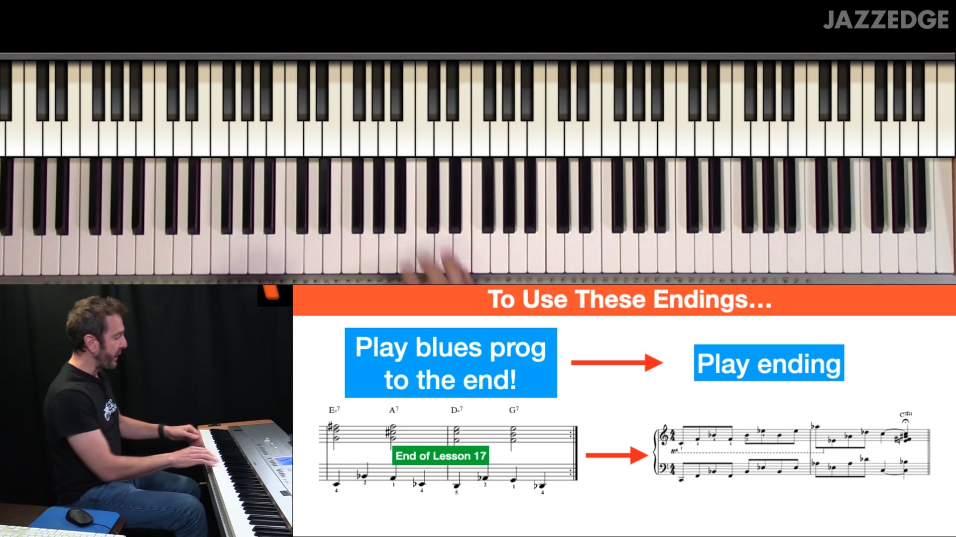 Lesson #25 - Three Advanced Blues Endings - Jazzedge Academy