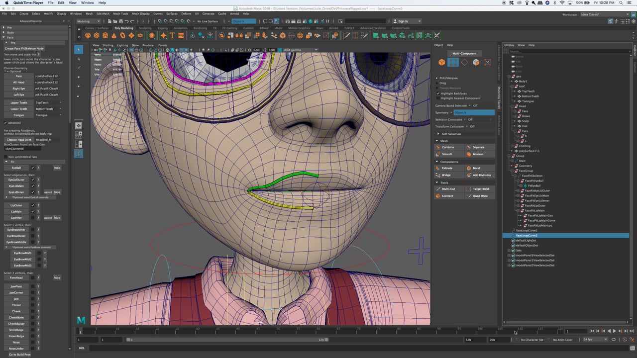 Advanced Skeleton Face Loop Issue - Autodesk Community Advanced Skeleton Face Loop Issue - Autodesk Community