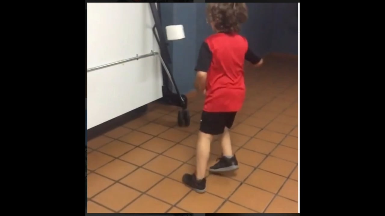 Roger doing the toilet paper challenge on Vimeo
