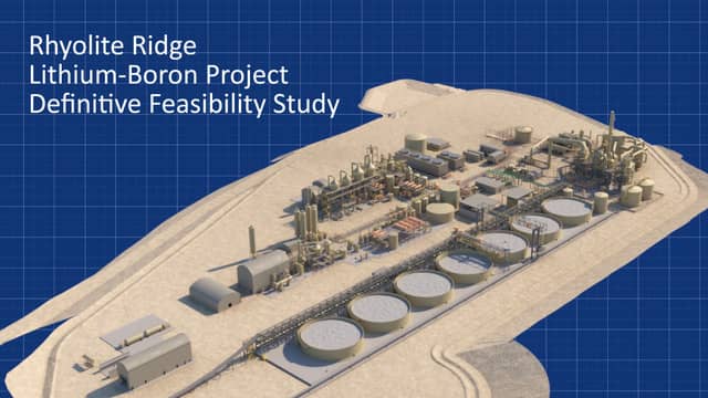 Rhyolite Ridge Lithium-Boron Project Definitive Feasibility Study on Vimeo