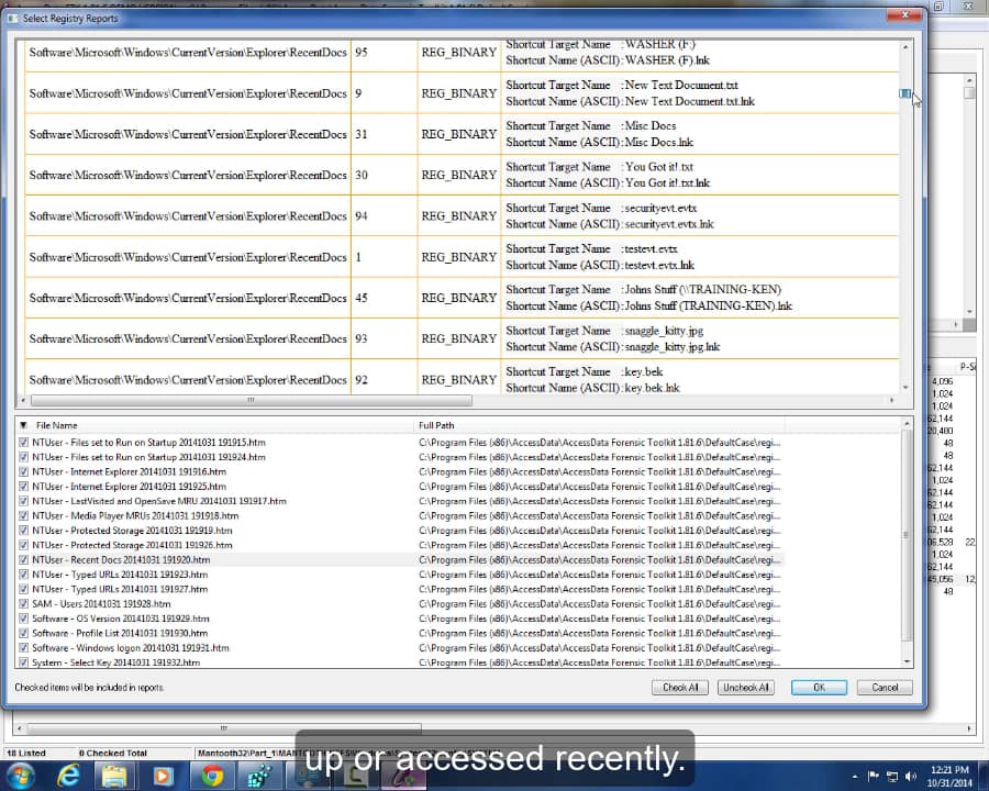 Digital Forensics f5c1 - FTK Registry Viewer: Installation and Default ...