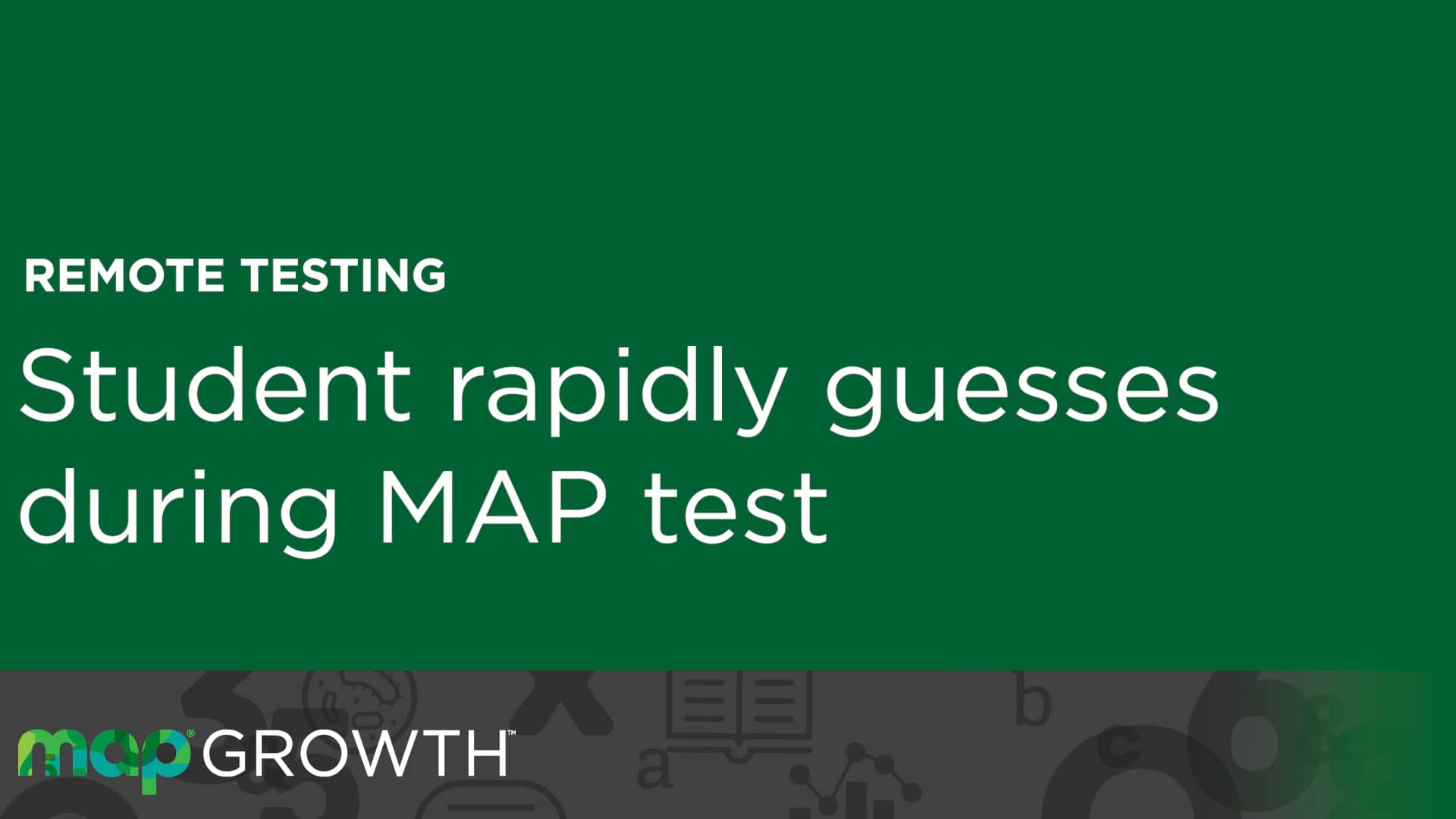 Remote Testing - Student Rapidly Guesses During MAP Test on Vimeo