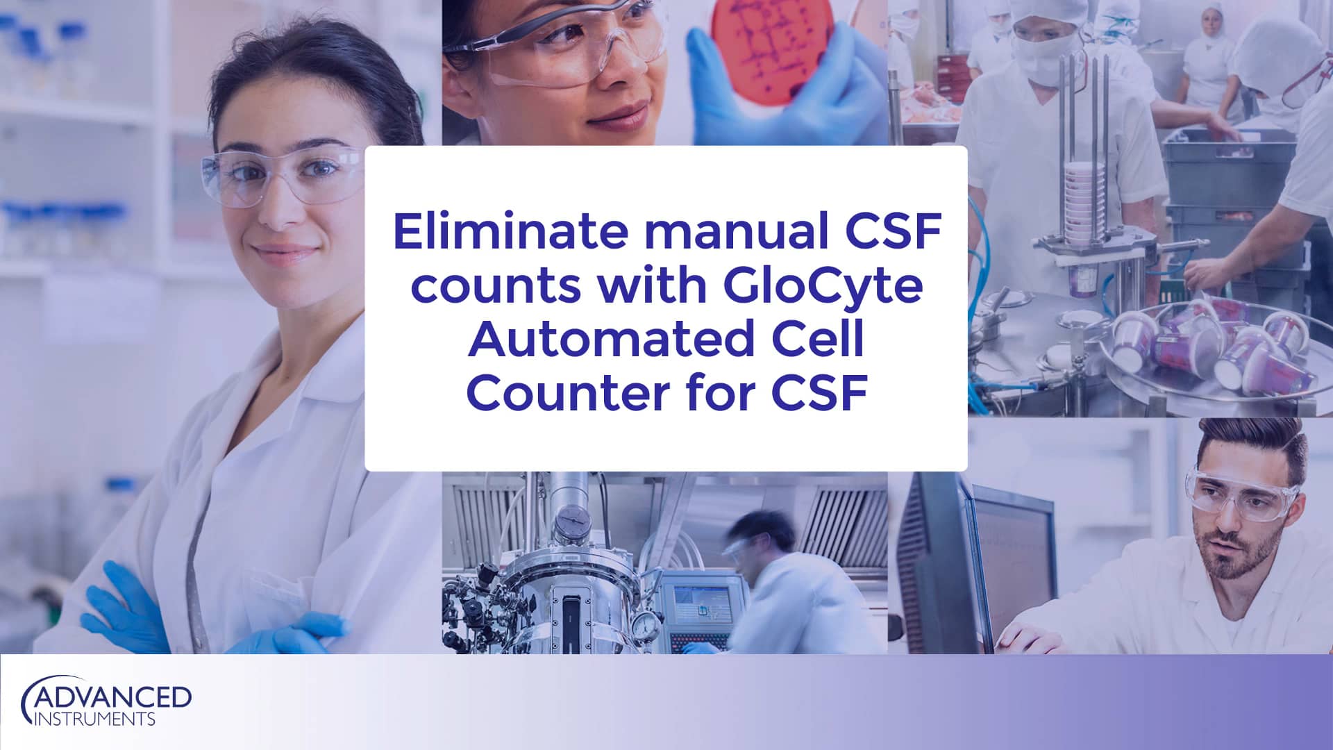 Eliminate manual CSF cell counts with GloCyte Automated Cell Counter for CSF | Advanced ...