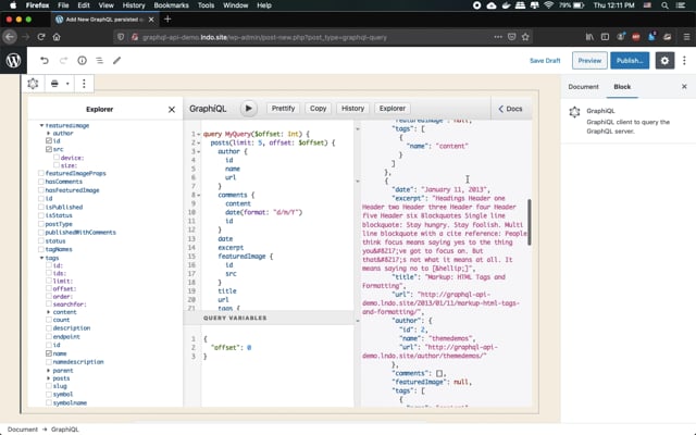 GraphQL API for WordPress on Vimeo
