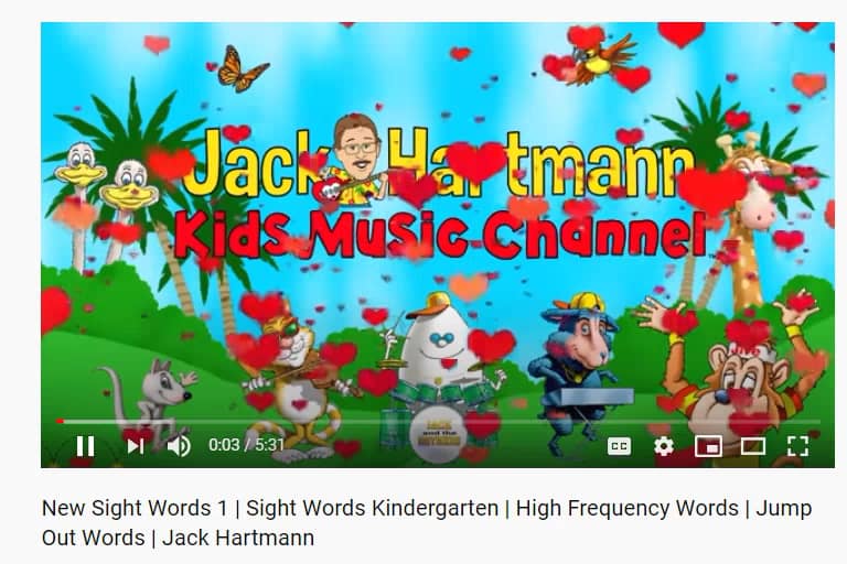K-Jack Hartmann: Sight Words 1 on Vimeo