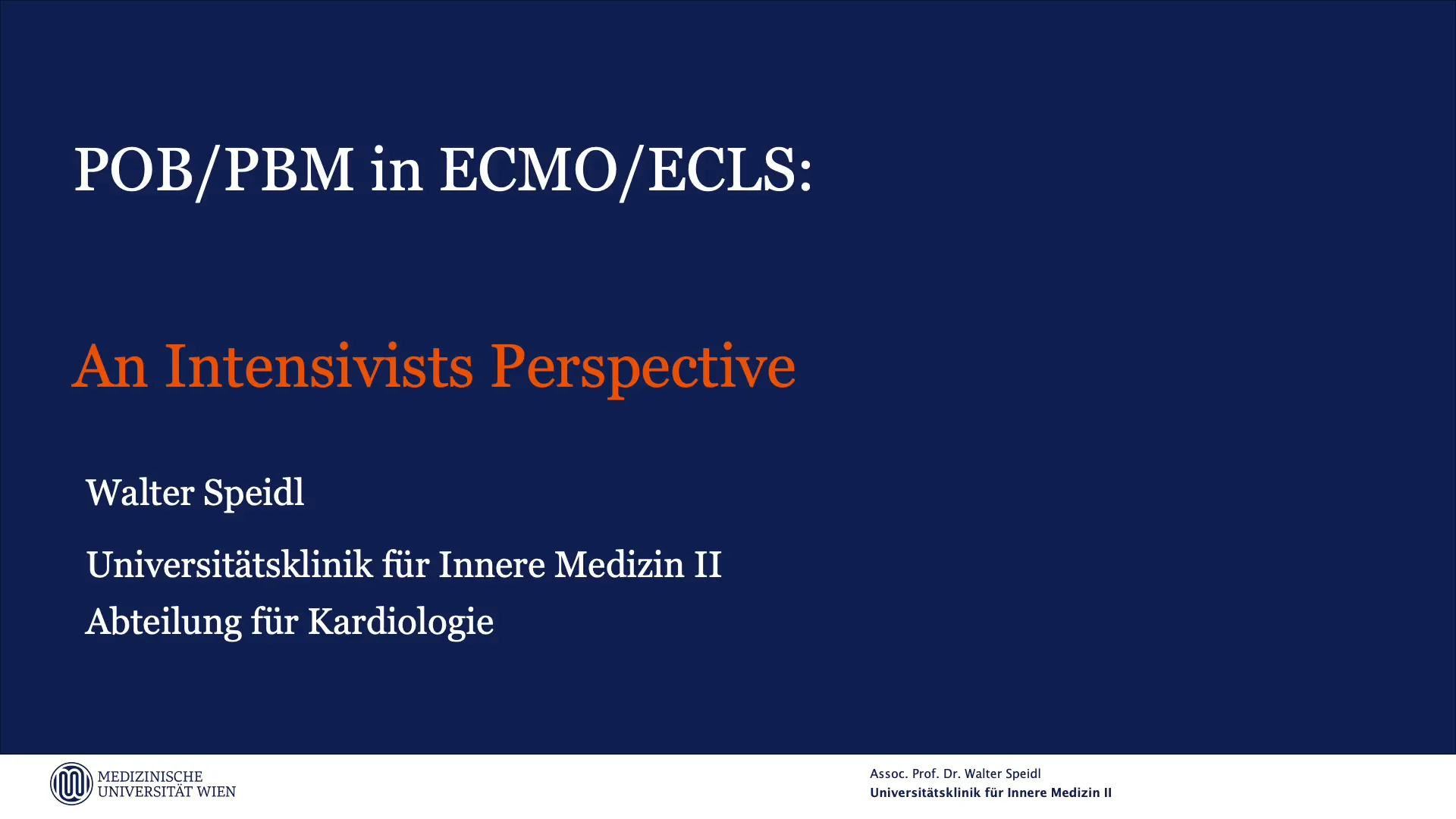 PERIOPERATIVE BLEEDING AND PATIENT BLOOD MANAGEMENT IN ECMO ECLS - POB ...