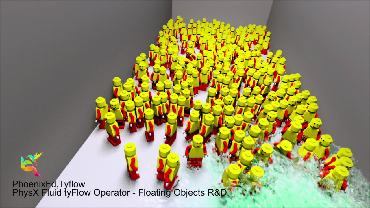 #Tyflow, #PhoenixFD, #PhysX Fluid tyFlow Operator Floating Objects R&D on Vimeo