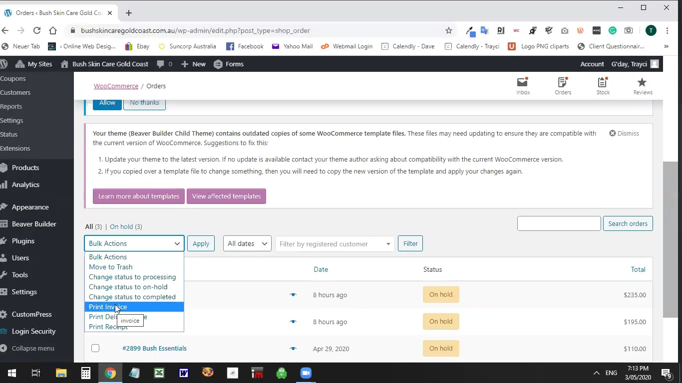 Woo Commerce How to set up and use invoices on Vimeo