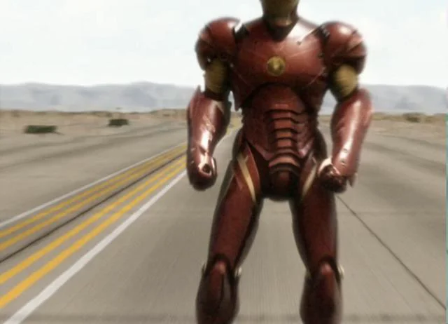 Early Iron Man CGI tests
