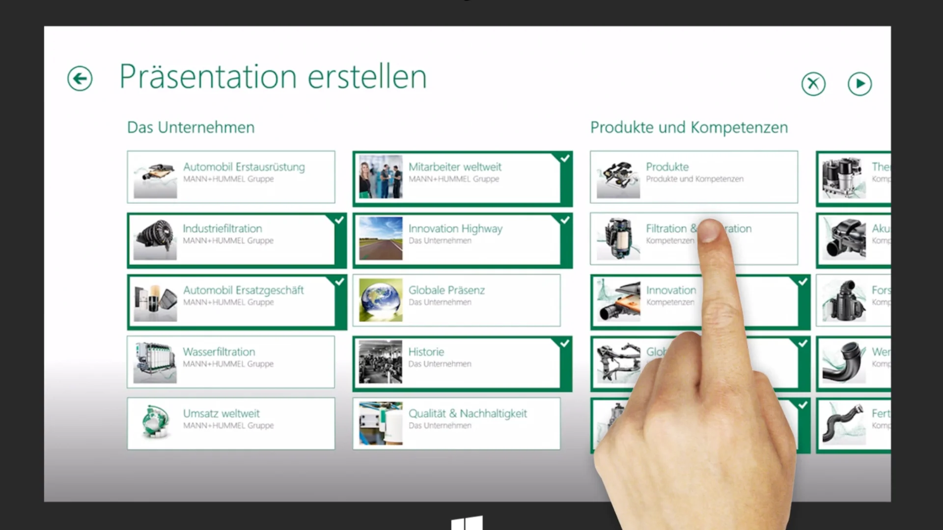 App Entwicklung - App Entwicklung MANN+HUMMEL App Automotive Original ...