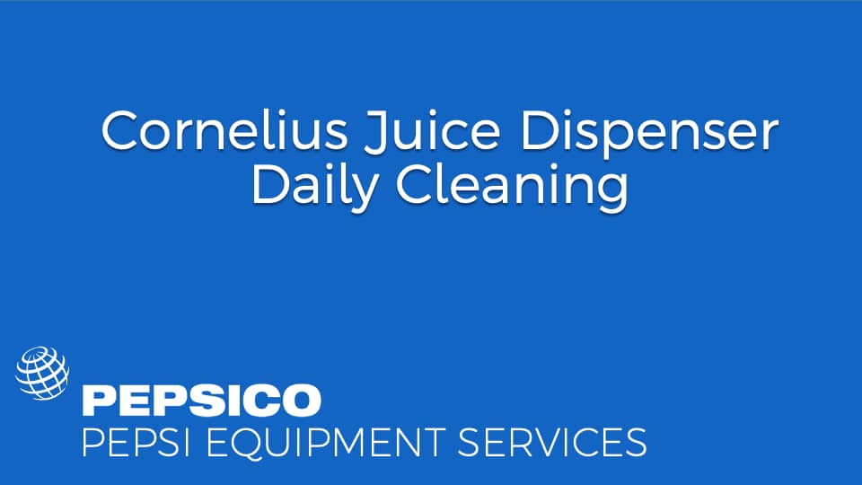 Cornelius Juice Dispenser Daily Cleaning on Vimeo