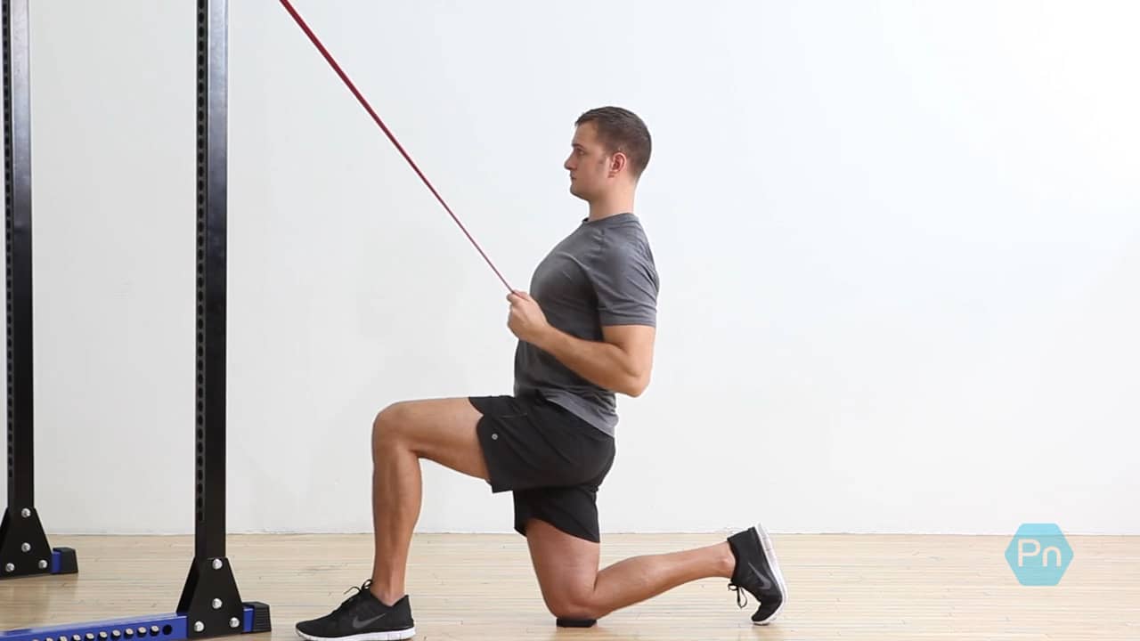 Men's Single-Arm Half-Kneeling Band Pull-Down on Vimeo