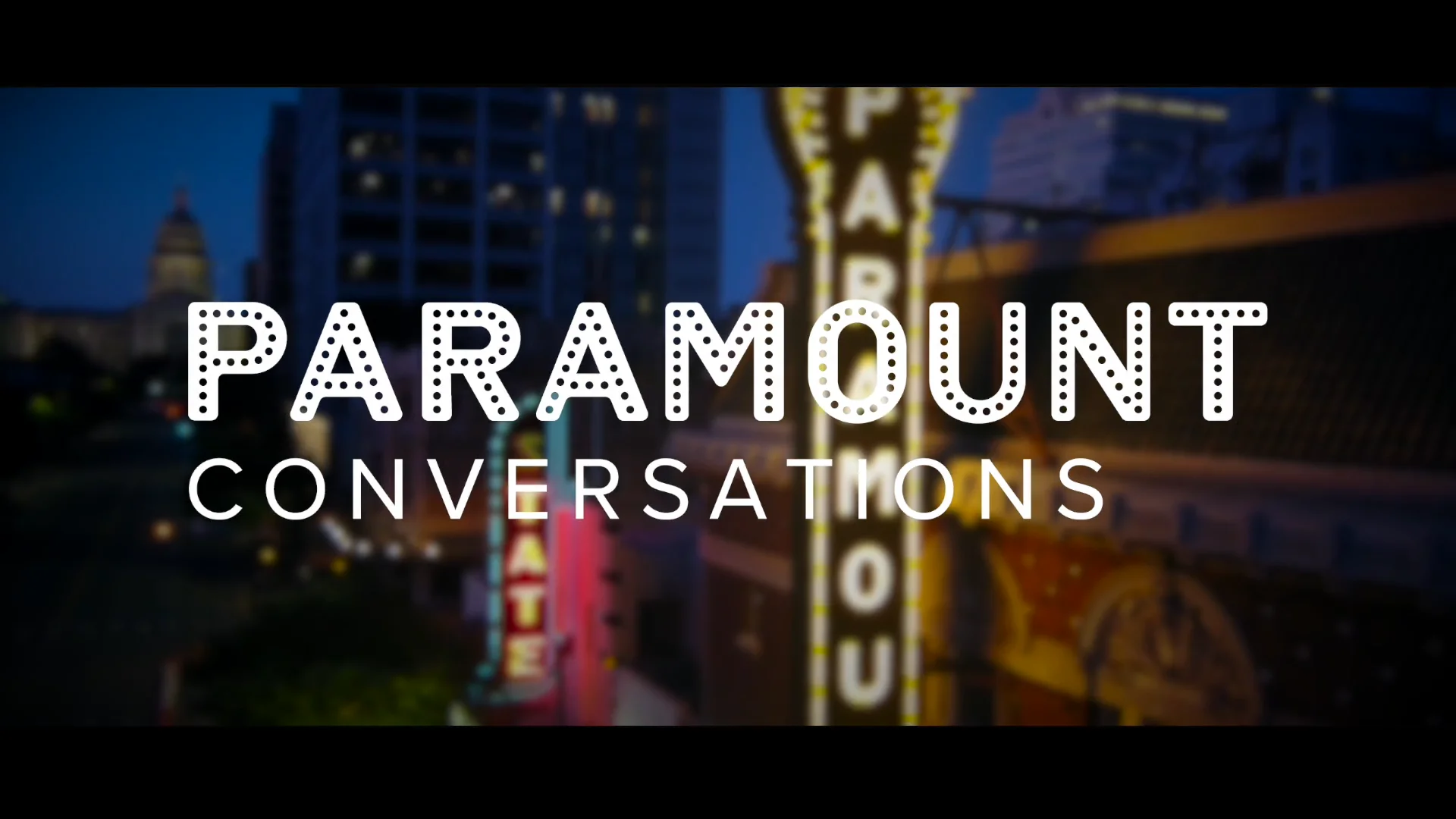 Film And Documentary - Paramount Conversation Trailer Episode #1 on Vimeo