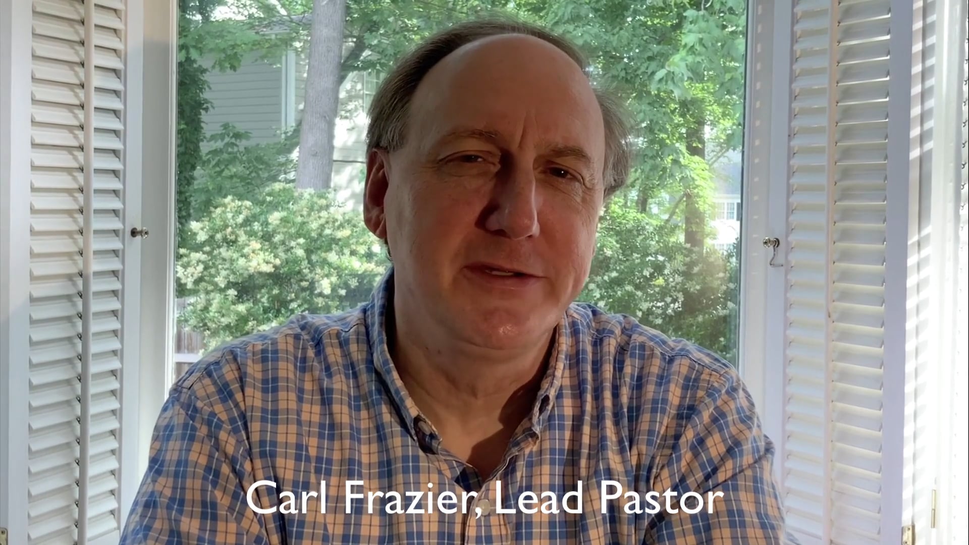 May 6 Message from Reverend Carl Frazier on Vimeo