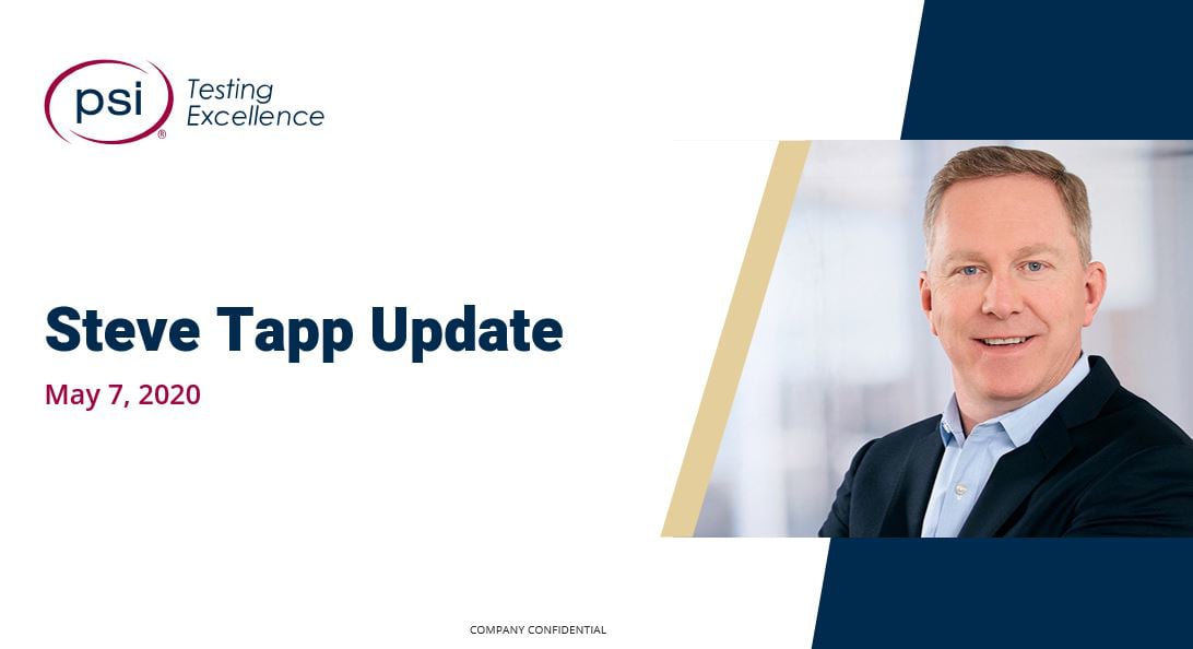 Steve Tapp Update - May 7 2020 on Vimeo