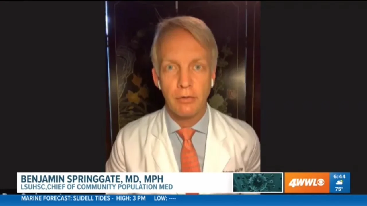 May 6, 2020 Antibody Tests Dr Benjamin Springgate WWL 6 AM 507 on Vimeo