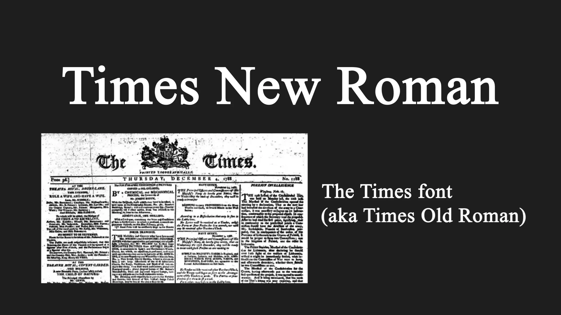 Stanley Morison - Times New Roman on Vimeo
