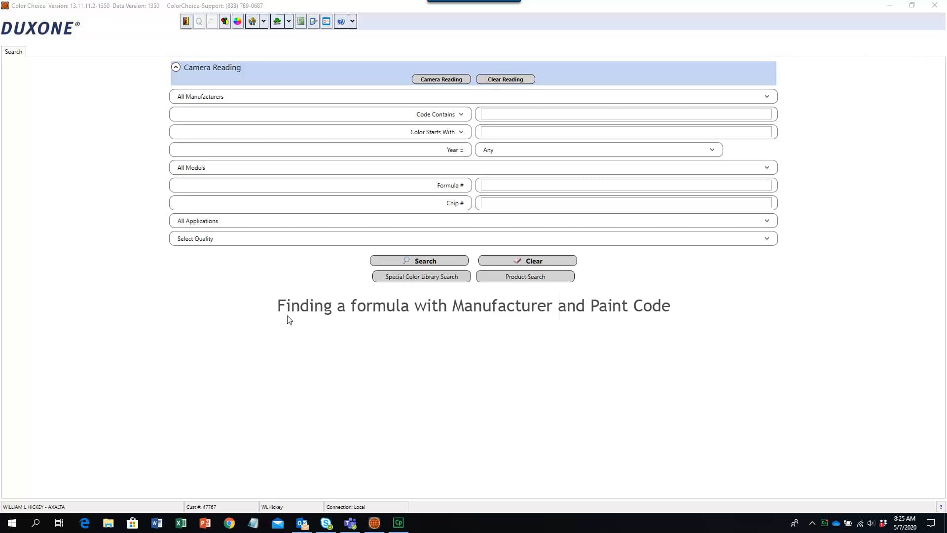 Finding Duxone Formula with Mfr Paint Code on Vimeo