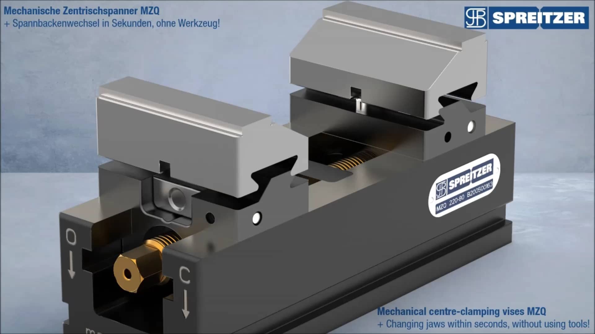 SPREITZER Zentrischspanner MZQ | SPREITZER centre-clamping vise MZQ on Vimeo