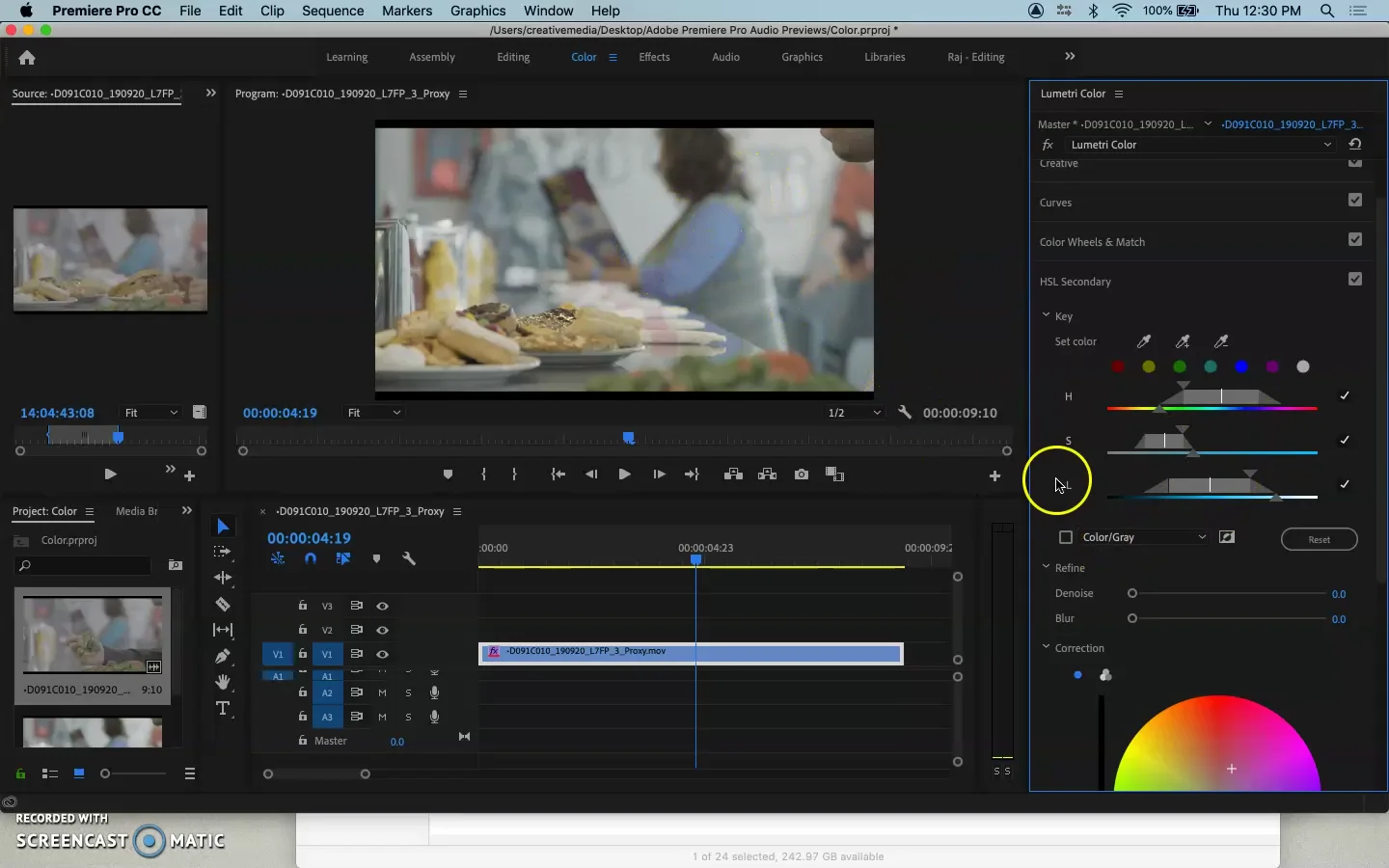 Color - HSL Secondary on Vimeo