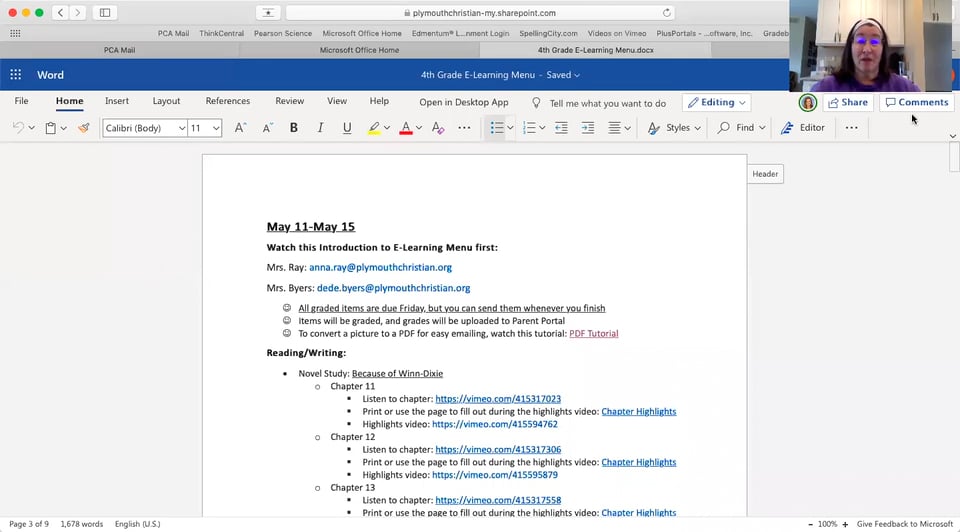 E-Learning Menu 5/11-5/15 on Vimeo