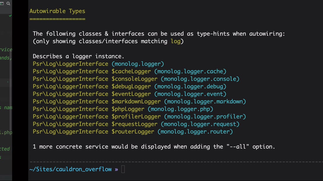 Fetching Non-Autowireable Services > Symfony 5 Fundamentals: Services ... Fetching Non-Autowireable Services > Symfony 5 Fundamentals: Services ...