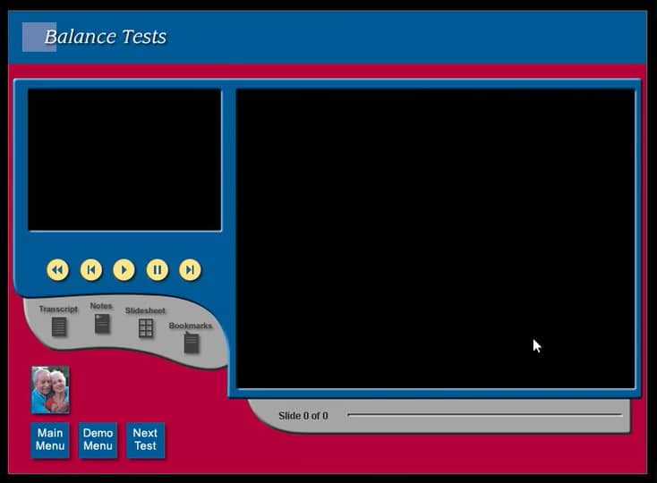 Demonstration of SPPB - Balance tests on Vimeo
