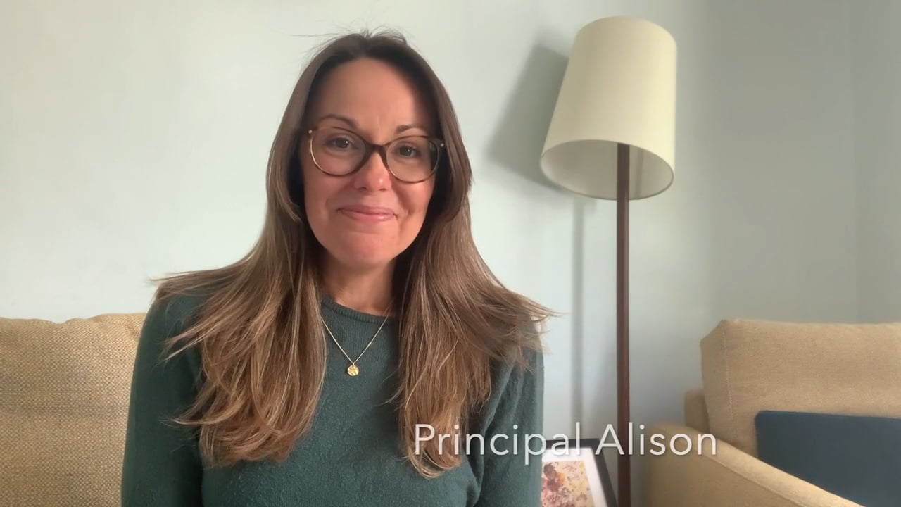 A message from Principal Alison on Vimeo