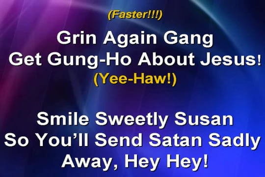 Grin Again Gang (with lyrics) on Vimeo