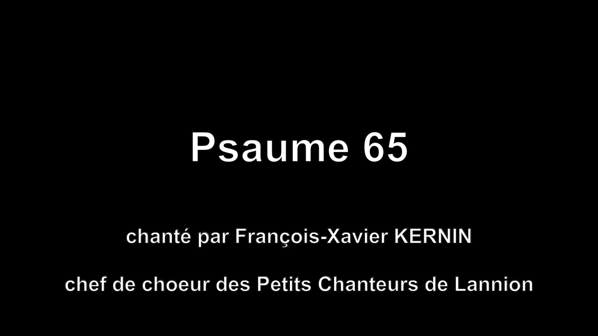 psaume 65 on Vimeo
