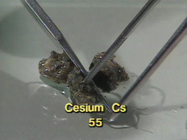 Reactions of Cesium with Air on Vimeo