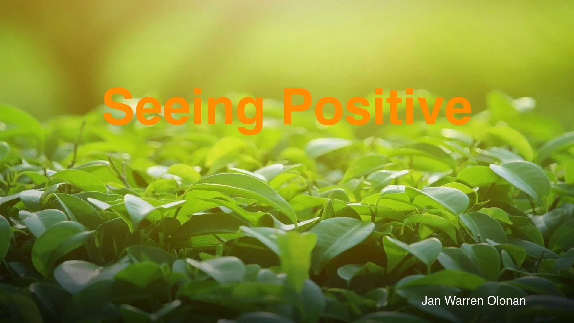 SEEING POSITIVE on Vimeo
