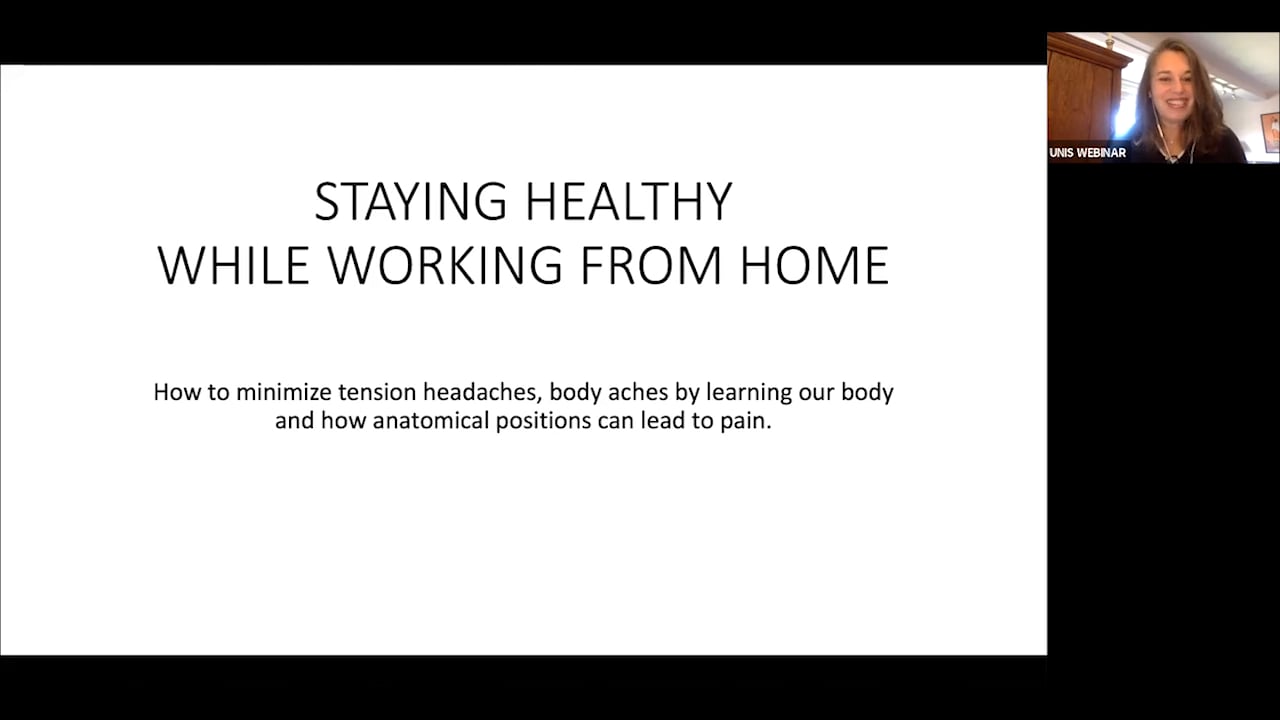 Staying Healthy while Working from Home with Jennifer Monreal on Vimeo