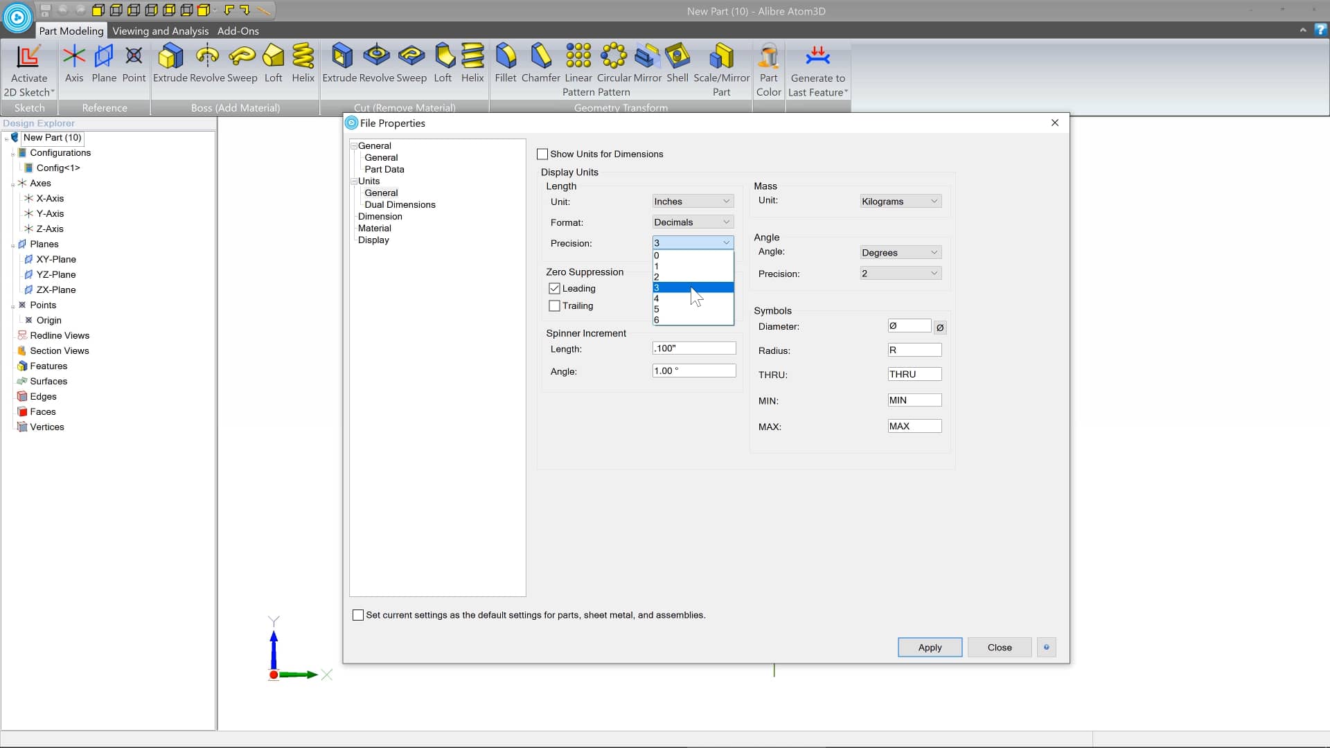 Alibre Atom3D Tutorial - Setup - Setting Units on Vimeo