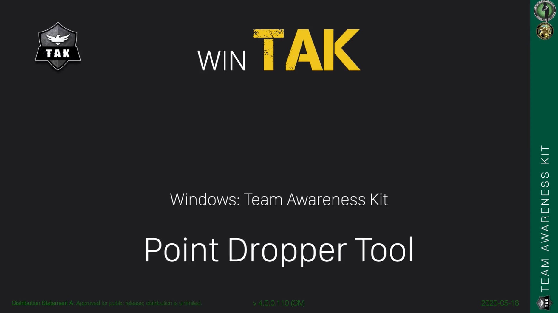WinTAK: Point Dropper Tool on Vimeo